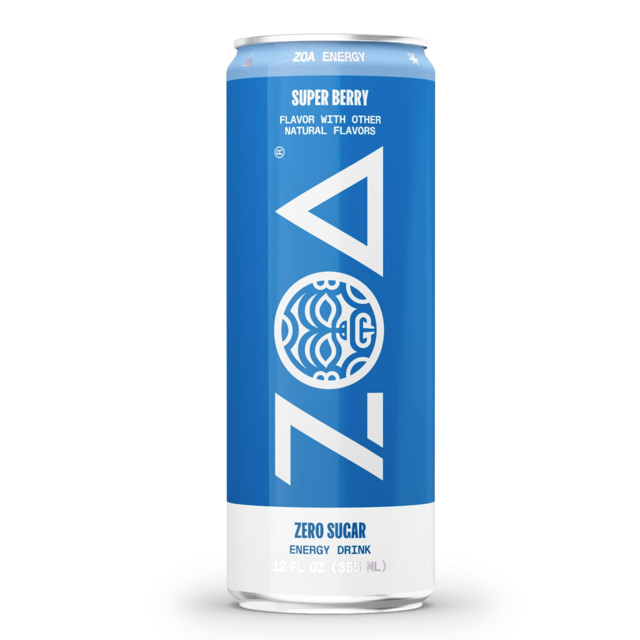 Zoa Super Berry Sugar-Free Soft Drink, 12 fl oz Can, 0% ABV - Walmart.com
