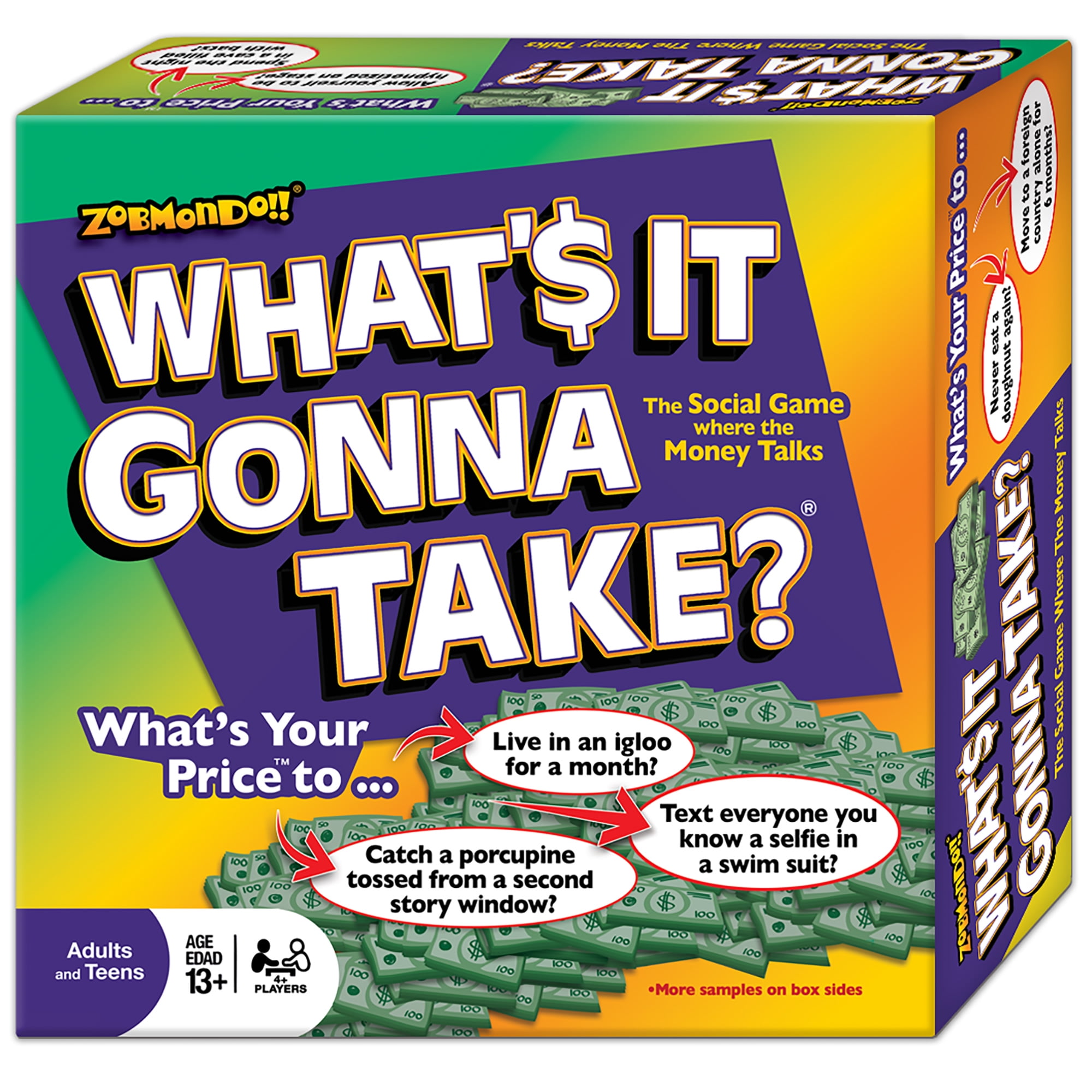 Zobmondo!! What's It Gonna Take Board Game, Adults & Teens 13+ years ...