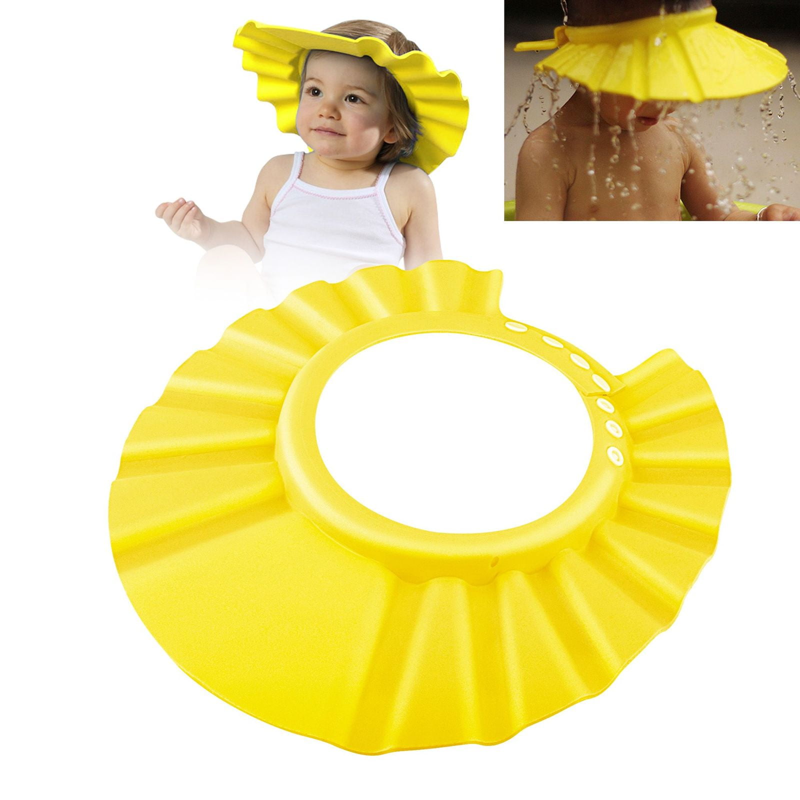 Zodaca Baby Shampoo Cap, Adjustable 37-41 cm, EVA Foam, Yellow ...