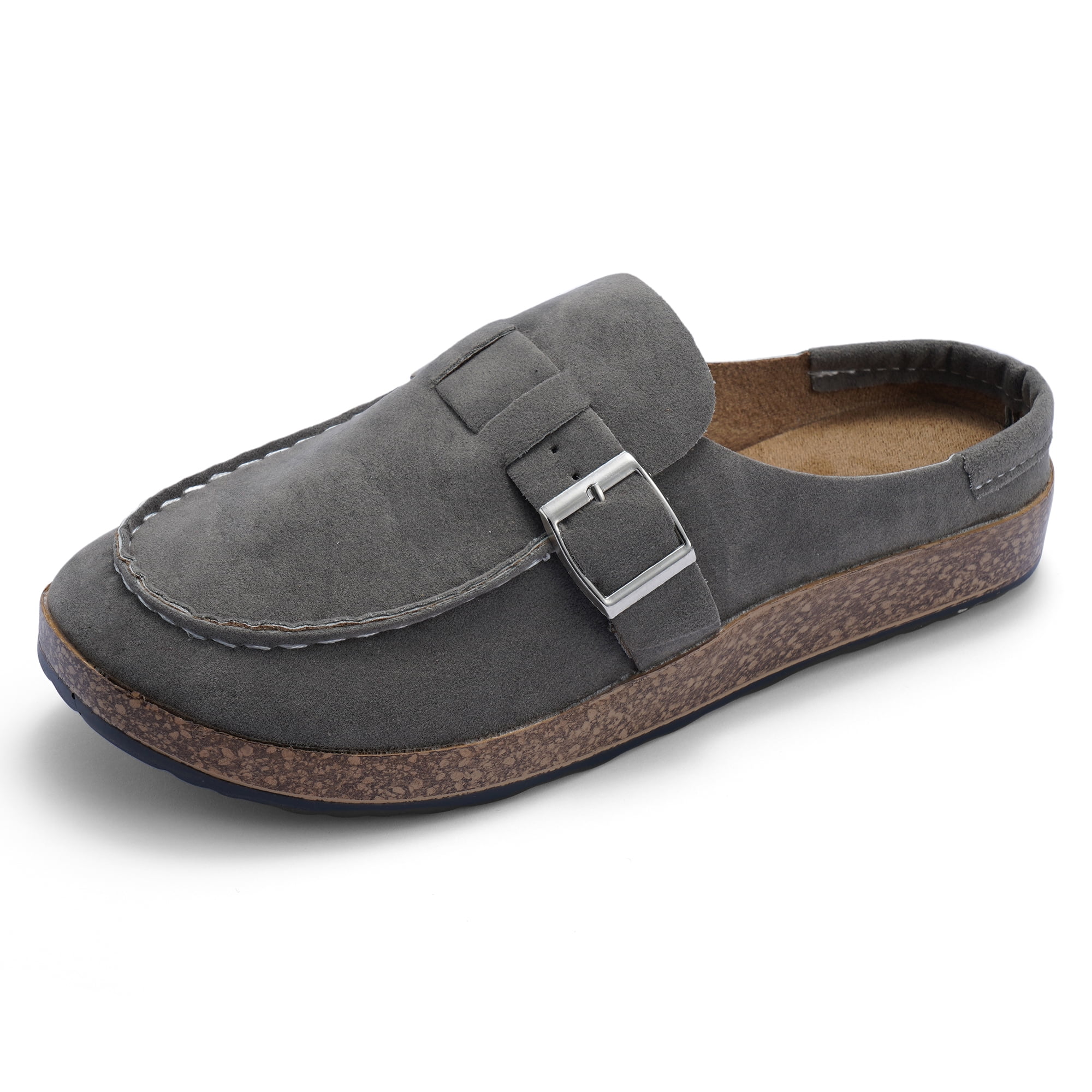 Zodanni Womens Slip On Mules Shoes Backless Loafers Flats Closed Toe ...