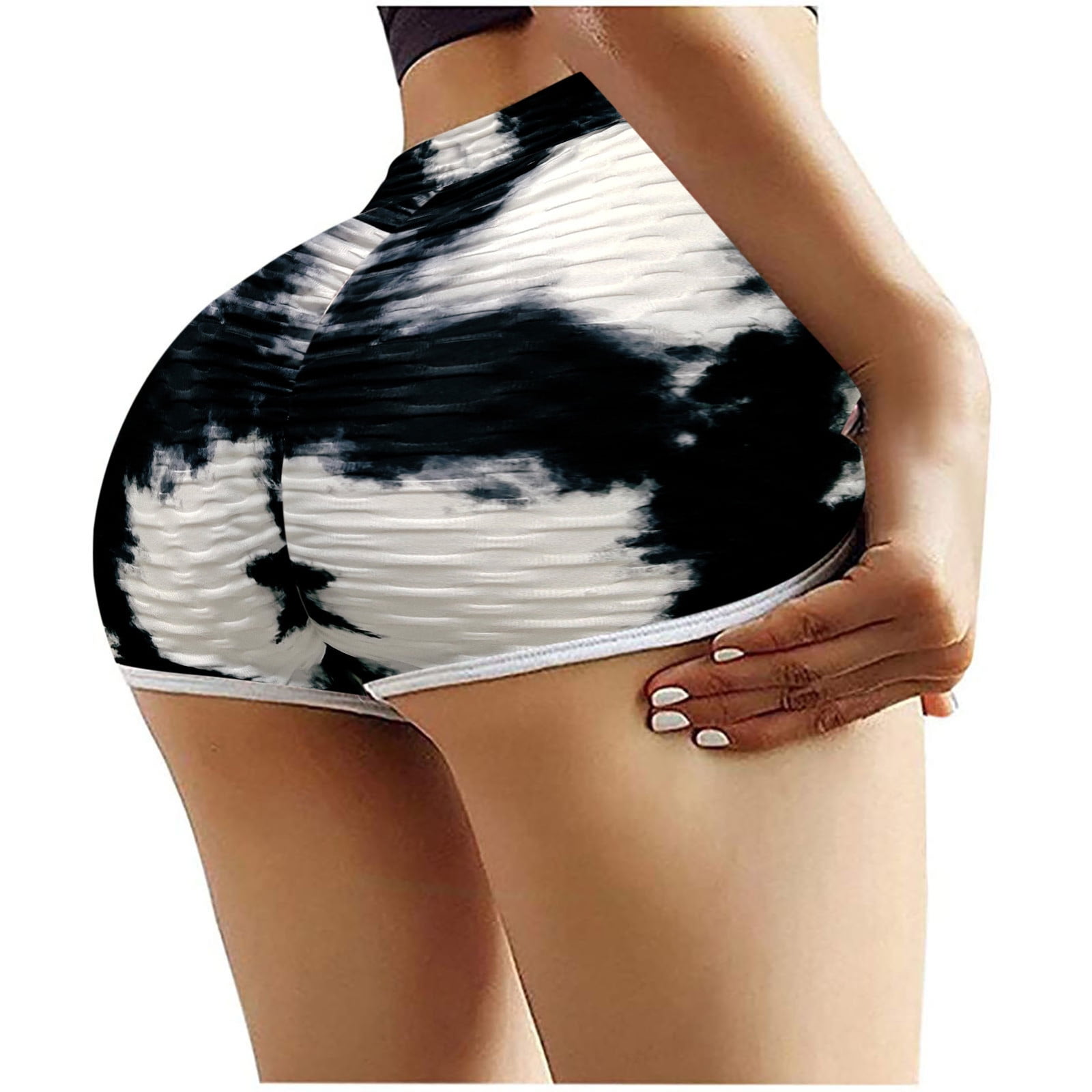 Zodggu Womens Black Biker Shorts Women Basic Slip Bike Shorts