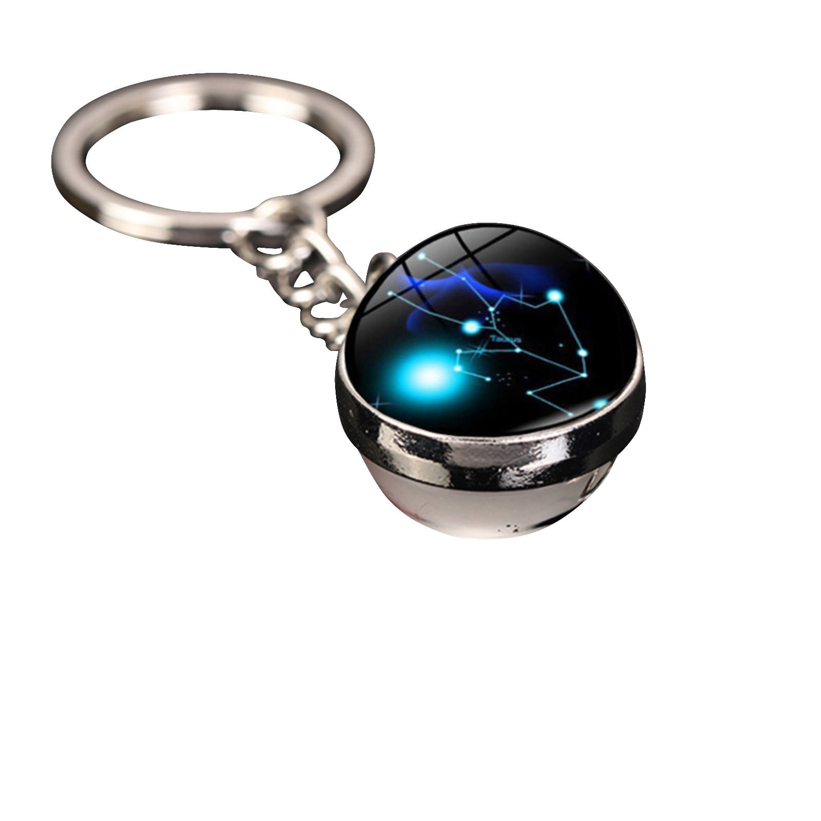 Zodiac 12 Constellation Glow In The Dark Creative Galaxy keychain ...