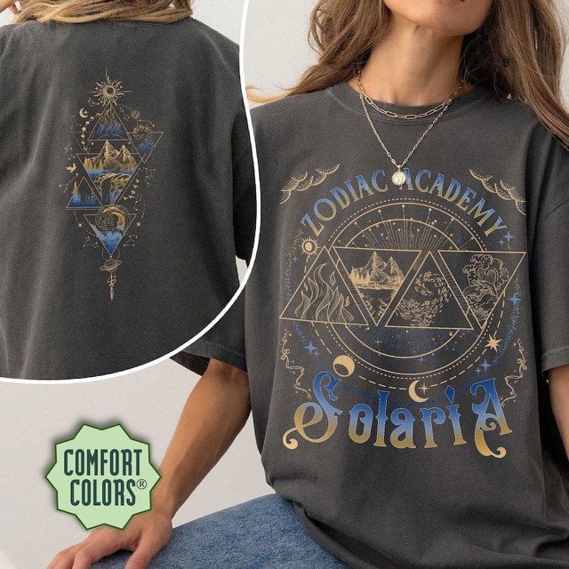 Zodiac Academy Solaria Comfort Colors Shirt, Zodiac Academy Merch, Vega ...