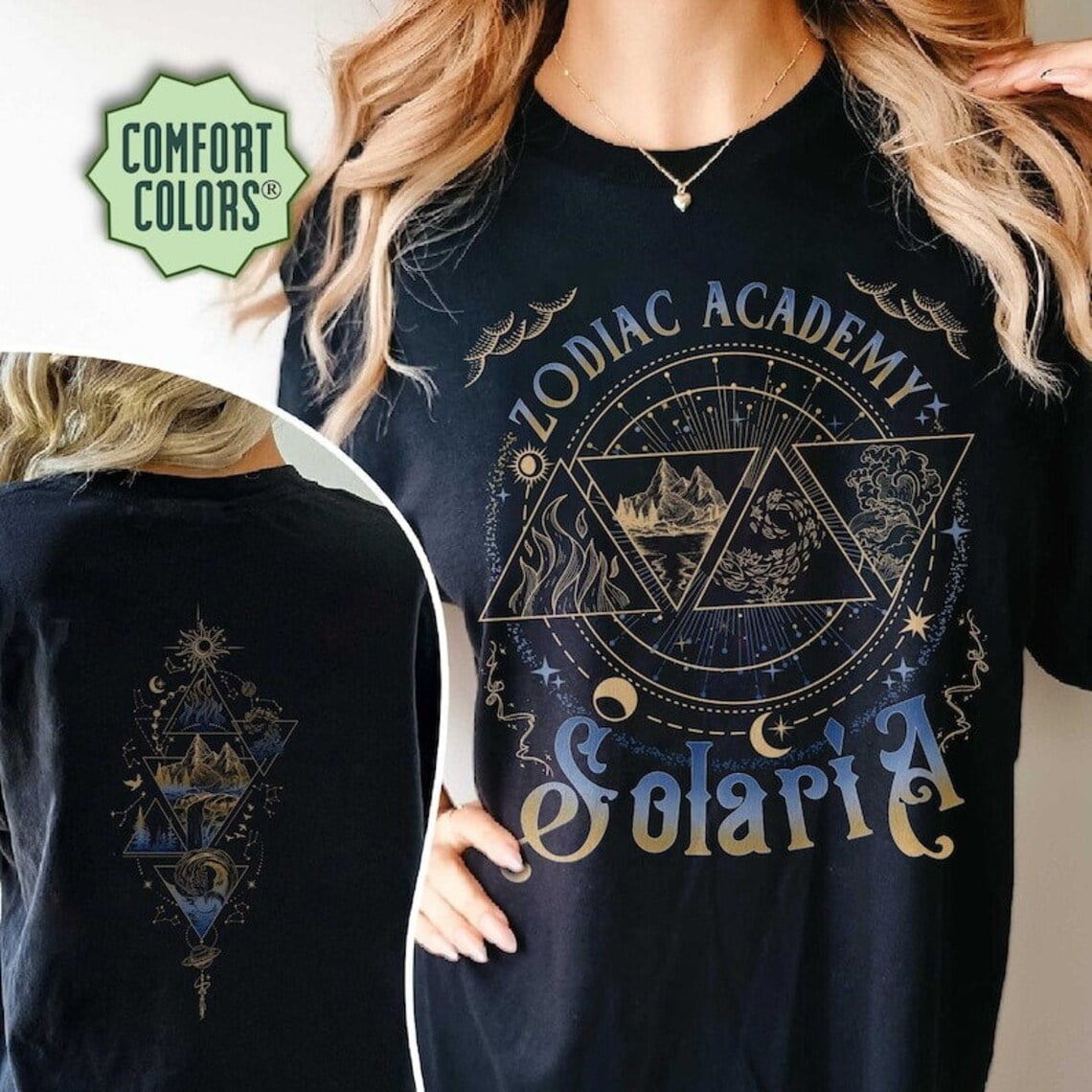 Zodiac Academy Solaria Comfort Colors Shirt, Zodiac Academy Merch, Vega Twins Shirt, Zodiac ...