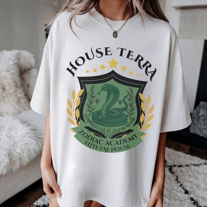 Zodiac Academy Solaria House Terra Shirt Caleb Darcy Vega Tory Vega ...