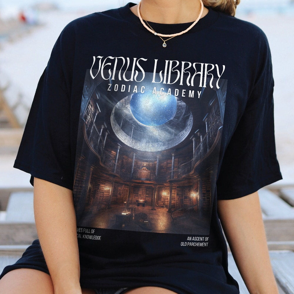 Zodiac Academy Venus Library Shirt Vega Twins Lance Orion Darius Acrux ...