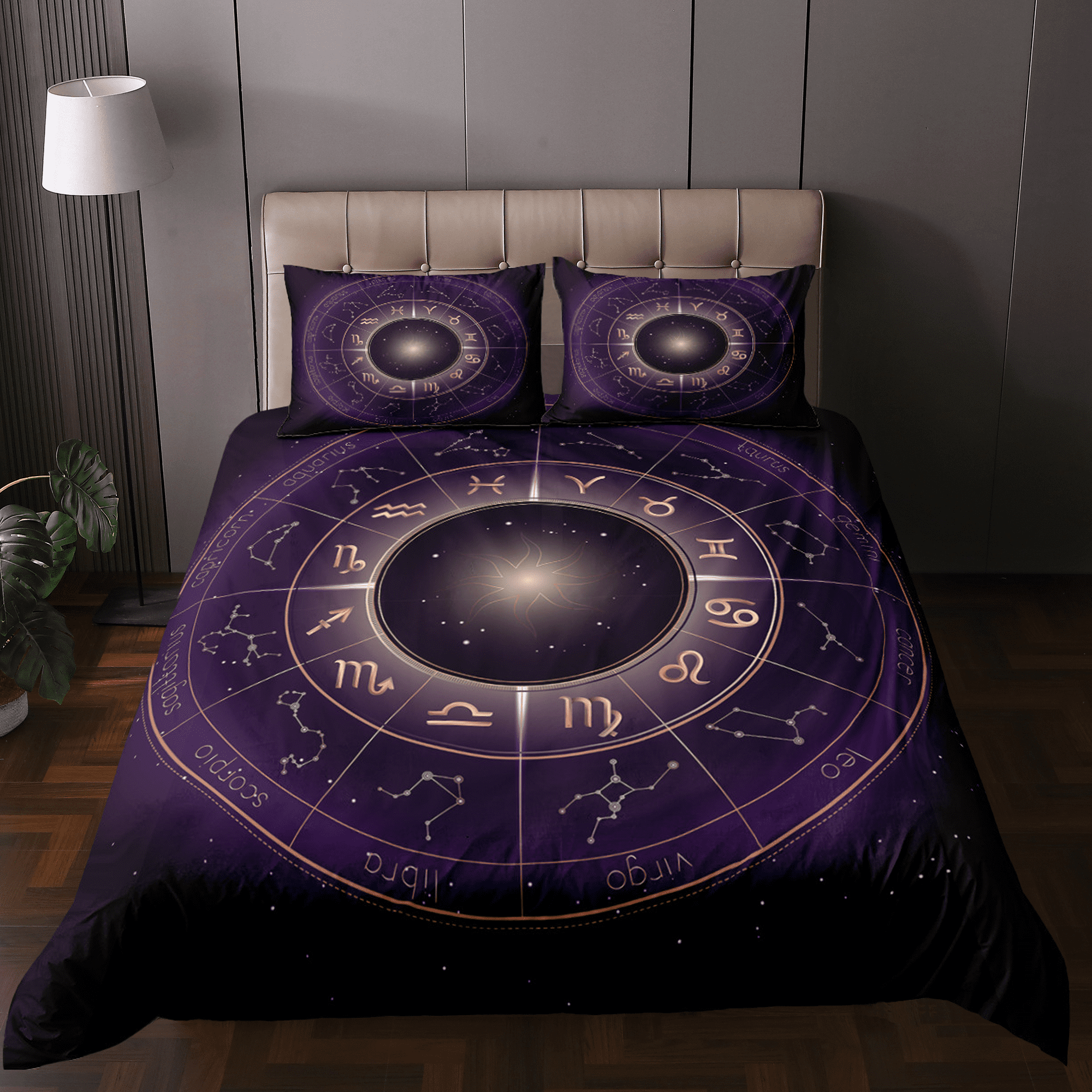 Zodiac Astrology Duvet Cover Set Twin Size Constellation Bedding Set ...