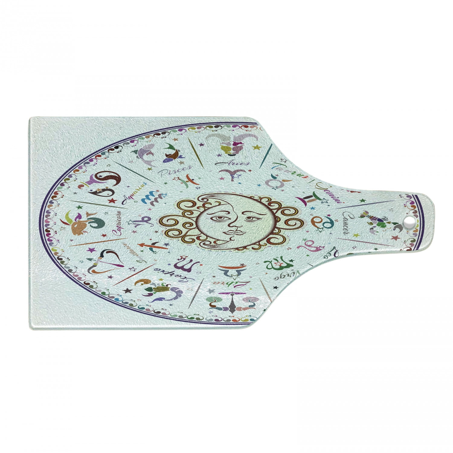 Zodiac Cutting Board, Astrology Map with Descriptions Forecast for ...