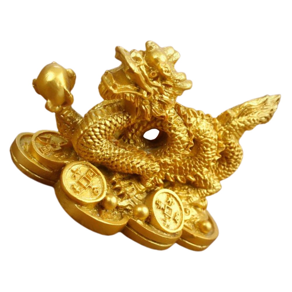 Raindrops Dragon Ornament Golden Resin 1Pcs 3.1x2.0in - Walmart.com