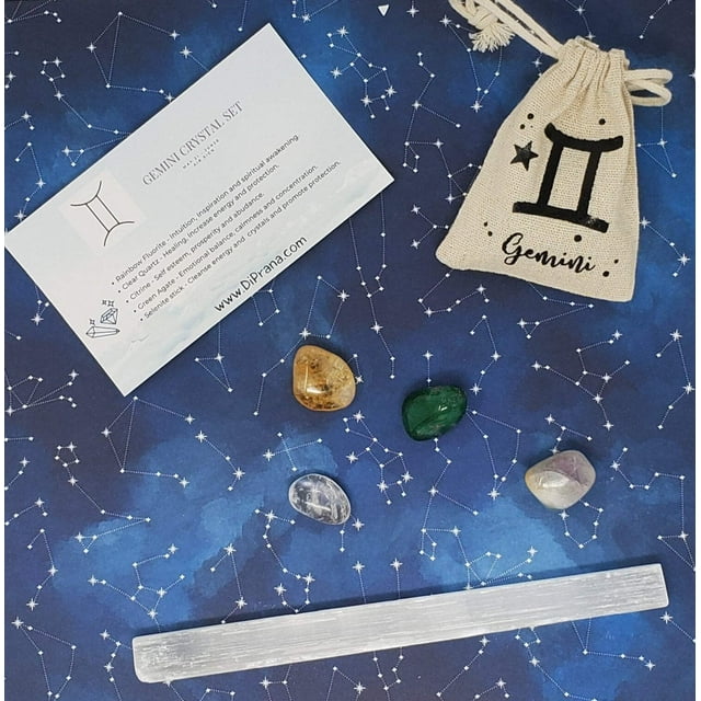Zodiac Gemini Crystal Set |Gemini Zodiac Crystal Set - Walmart Business ...