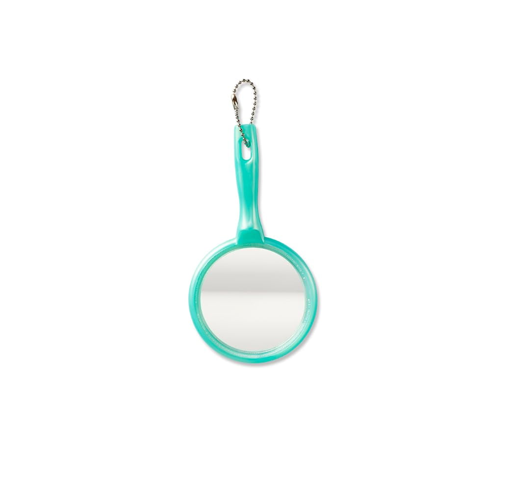 Zodiac Handheld Mirror with Handle Round Shape Mint Green Ball Chain ...