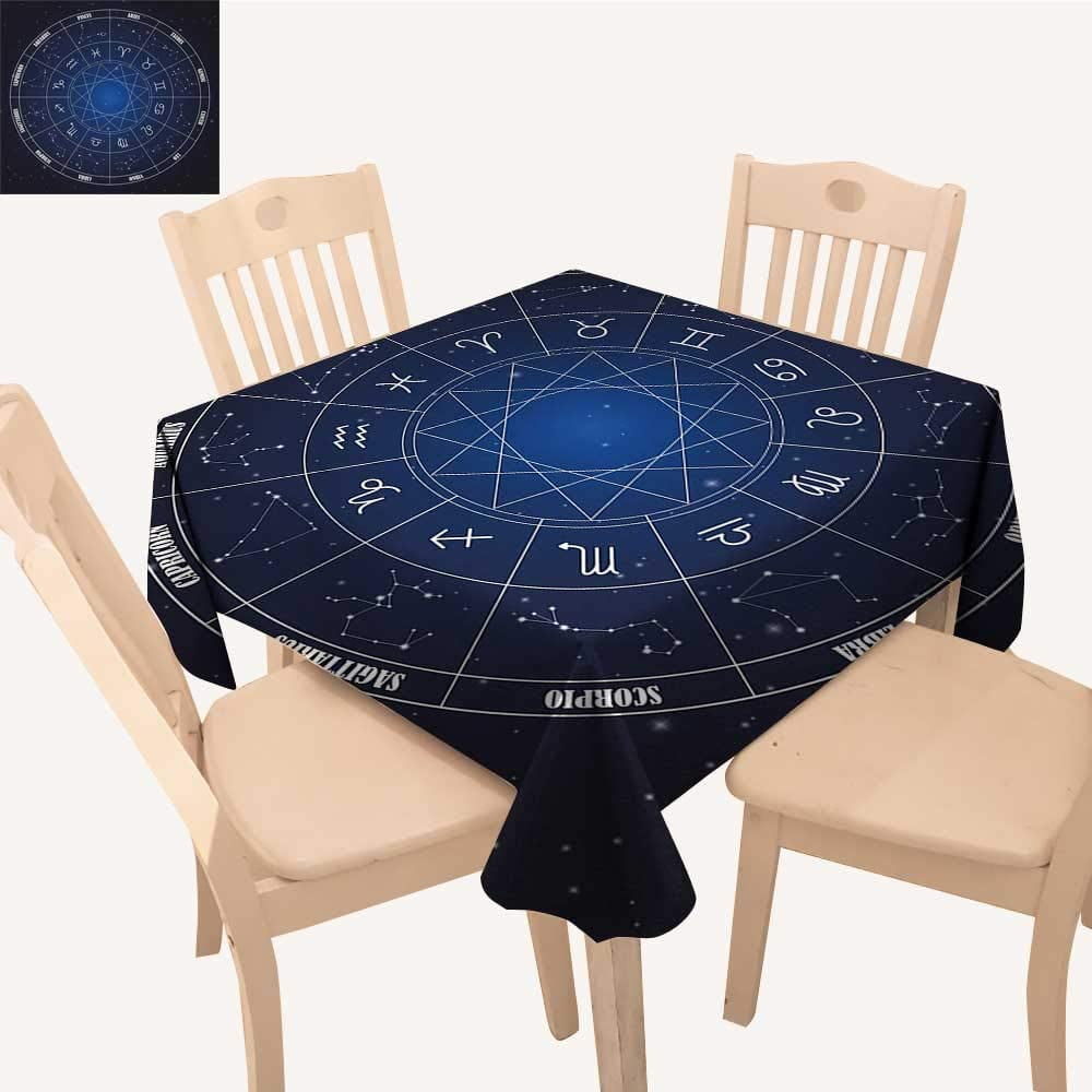 Zodiac Horoscope Chart in Wheel Shape with Dates in Space Dots Image ...