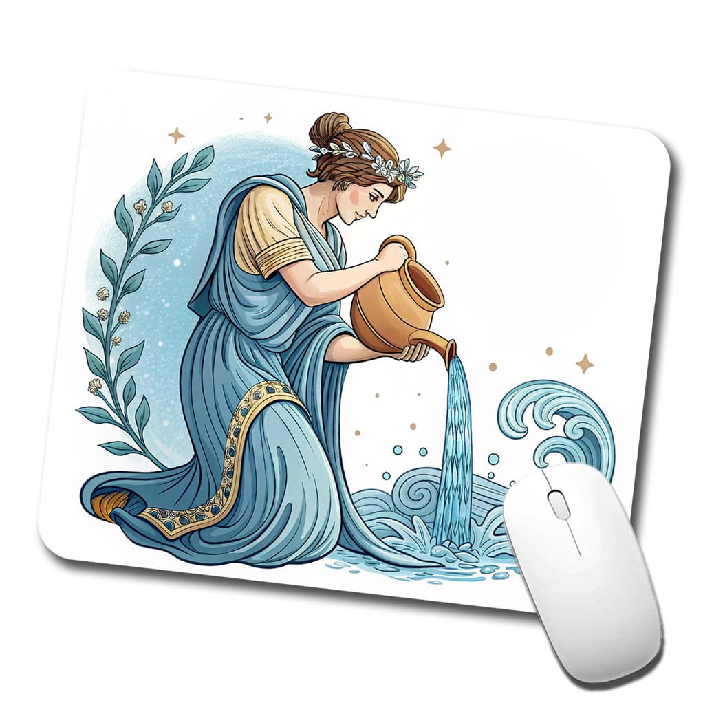 Zodiac Horoscope Symbol Aquarius Water Bearer Mouse Pad Low Profile ...
