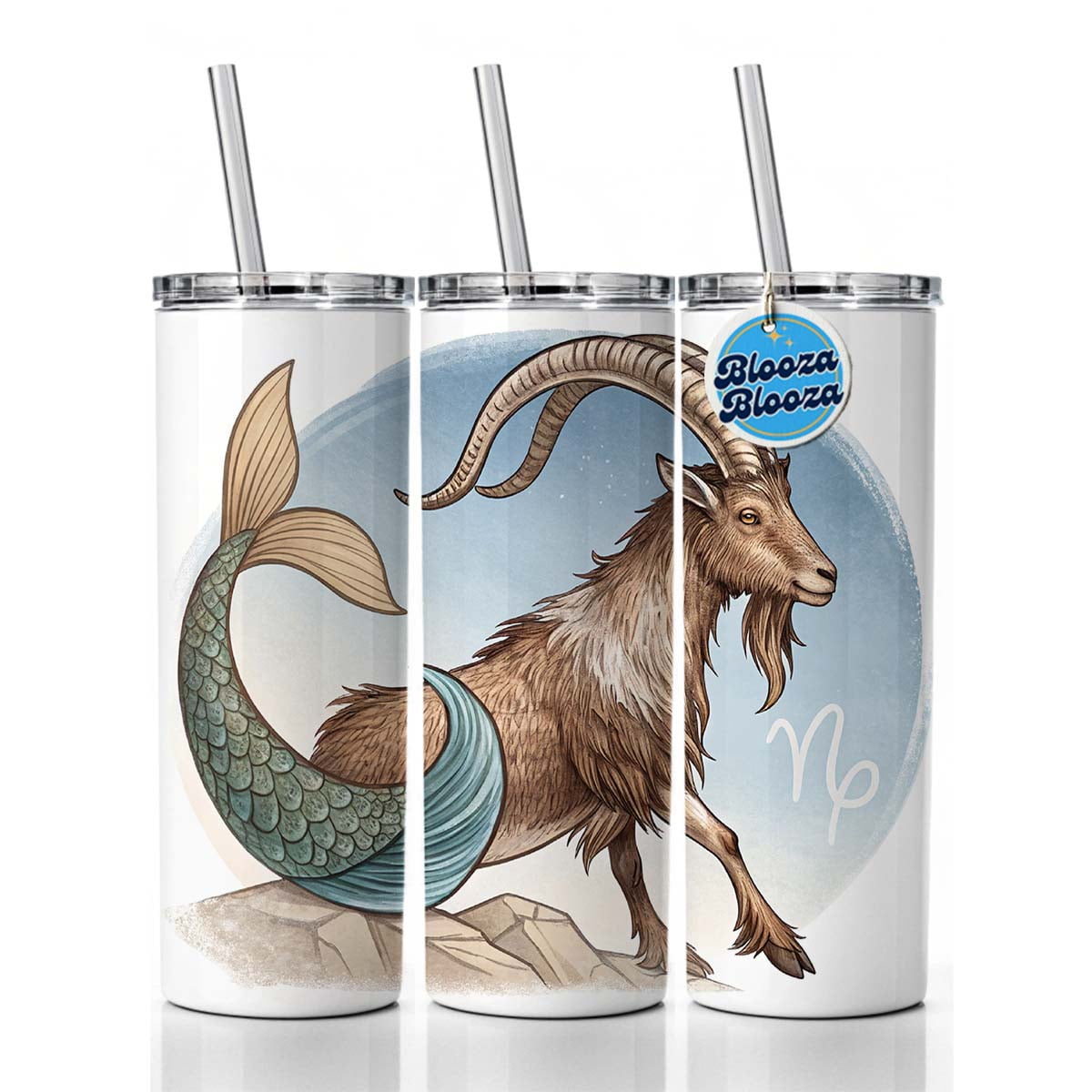 Zodiac Horoscope Symbol Capricorn Sea Goat 20oz Insulated Water Bottle ...