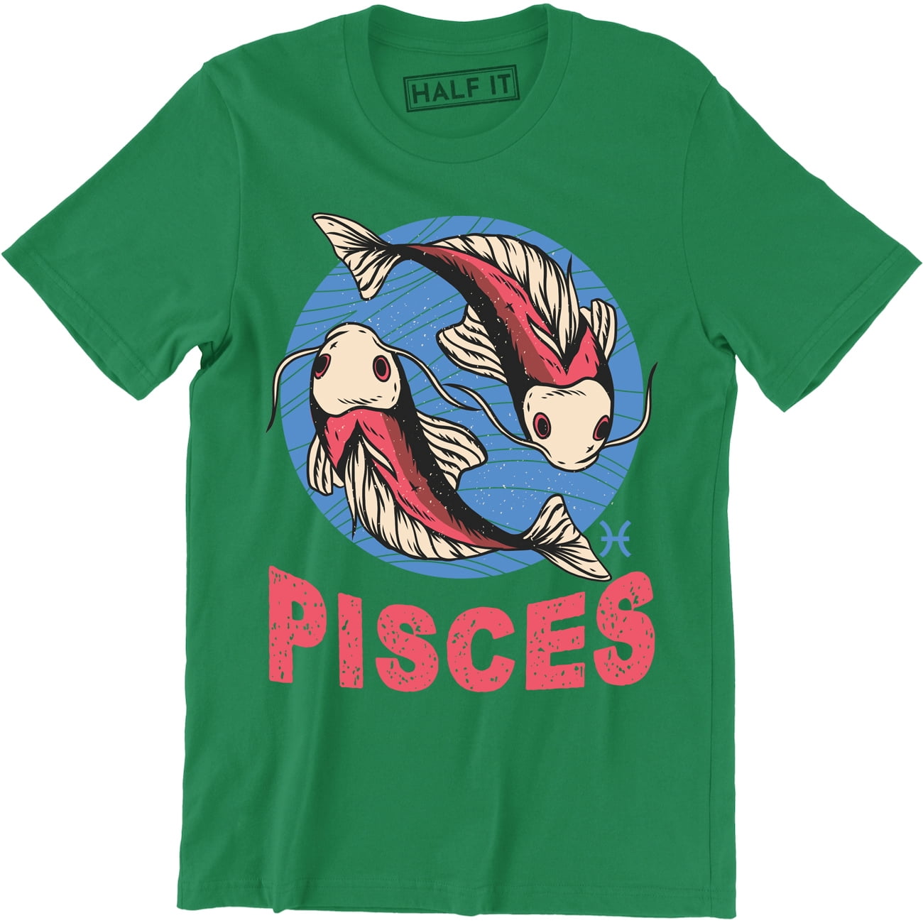Zodiac Horoscope Water Pisces Sand Fish Astrological Sign Men's T-Shirt ...