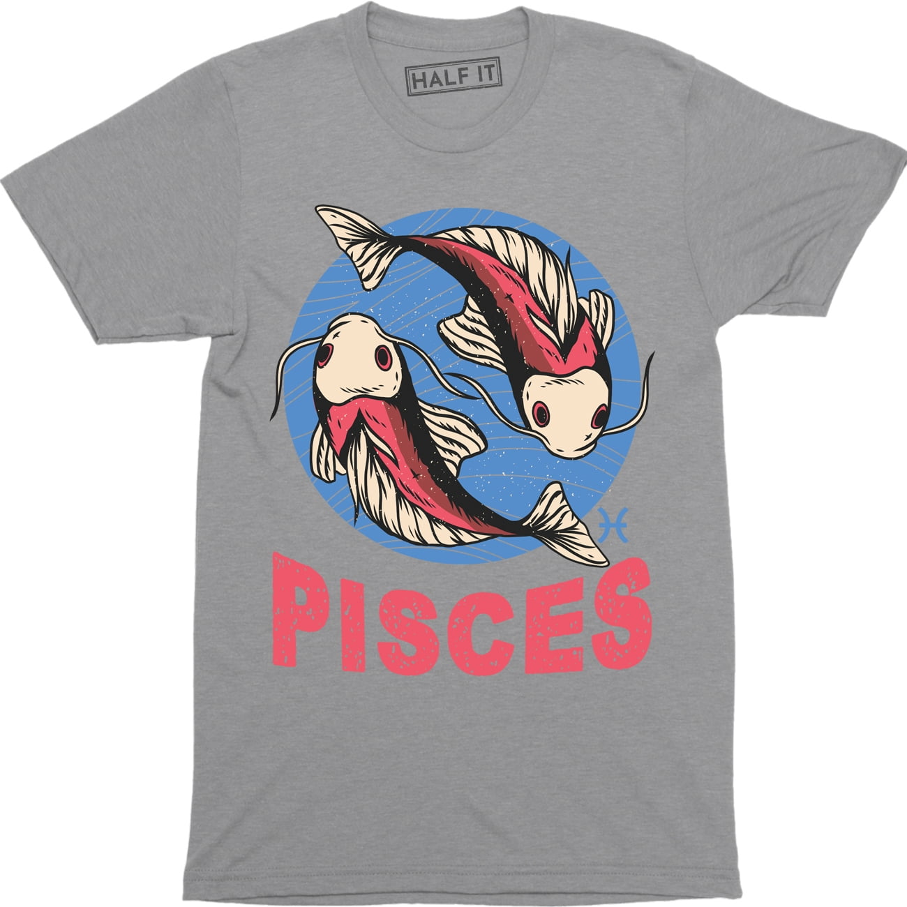 Zodiac Horoscope Water Pisces Sand Fish Astrological Sign Men's T-Shirt ...