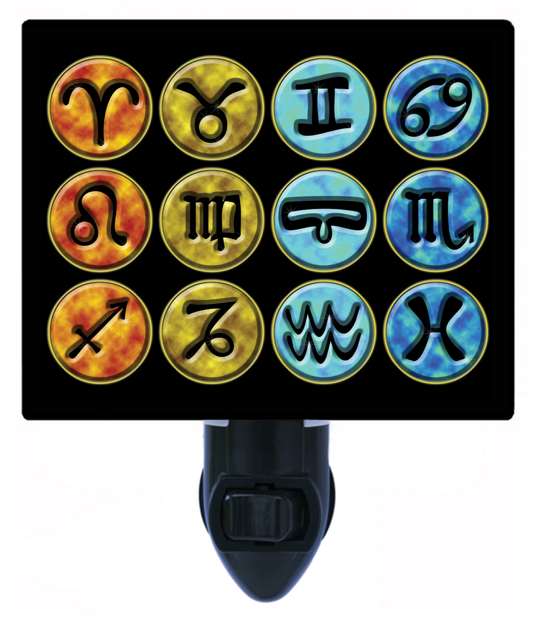 Night Light - Zodiac. | Zodiac Theme, Includes Free Switchable Insert ...