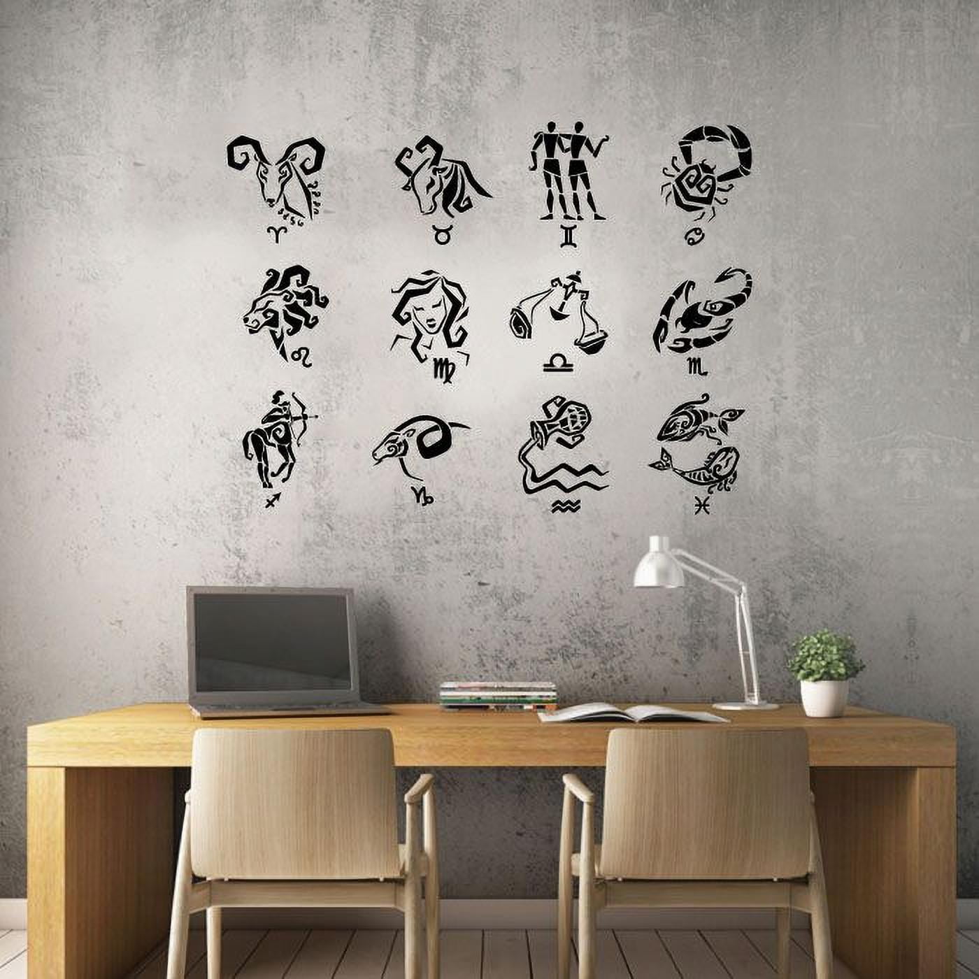 Zodiac Sign Different Emblem Symbol Horoscope Astrological Star ...