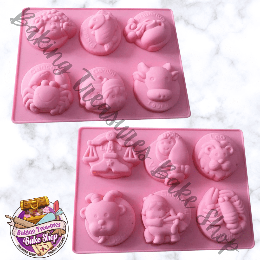 Zodiac Sign Horoscope Silicone Mold 2 Pcs - Walmart.com