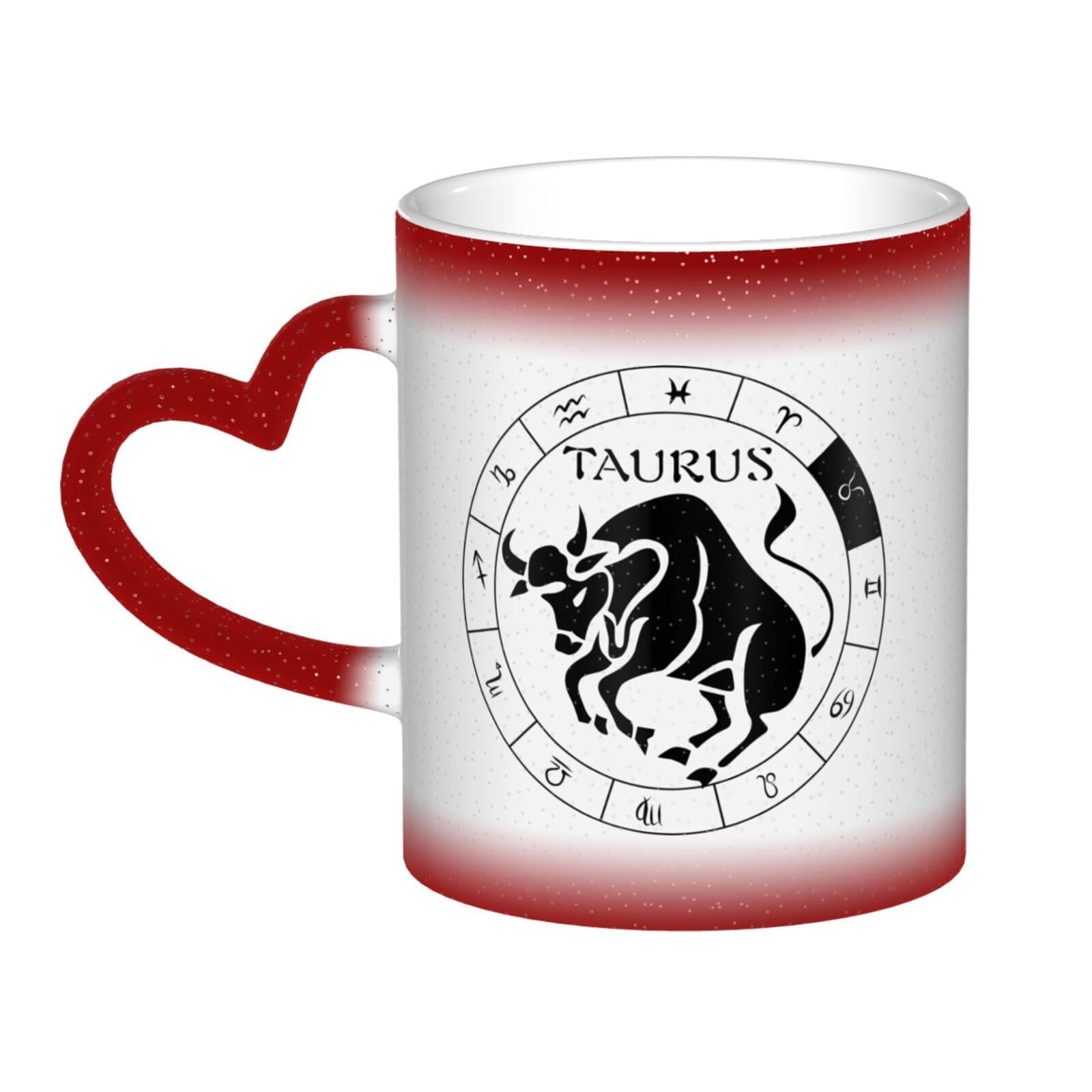 Zodiac Sign Taurus Ceramic Coffee Mug Magic Mug Heat Sensitive Color ...