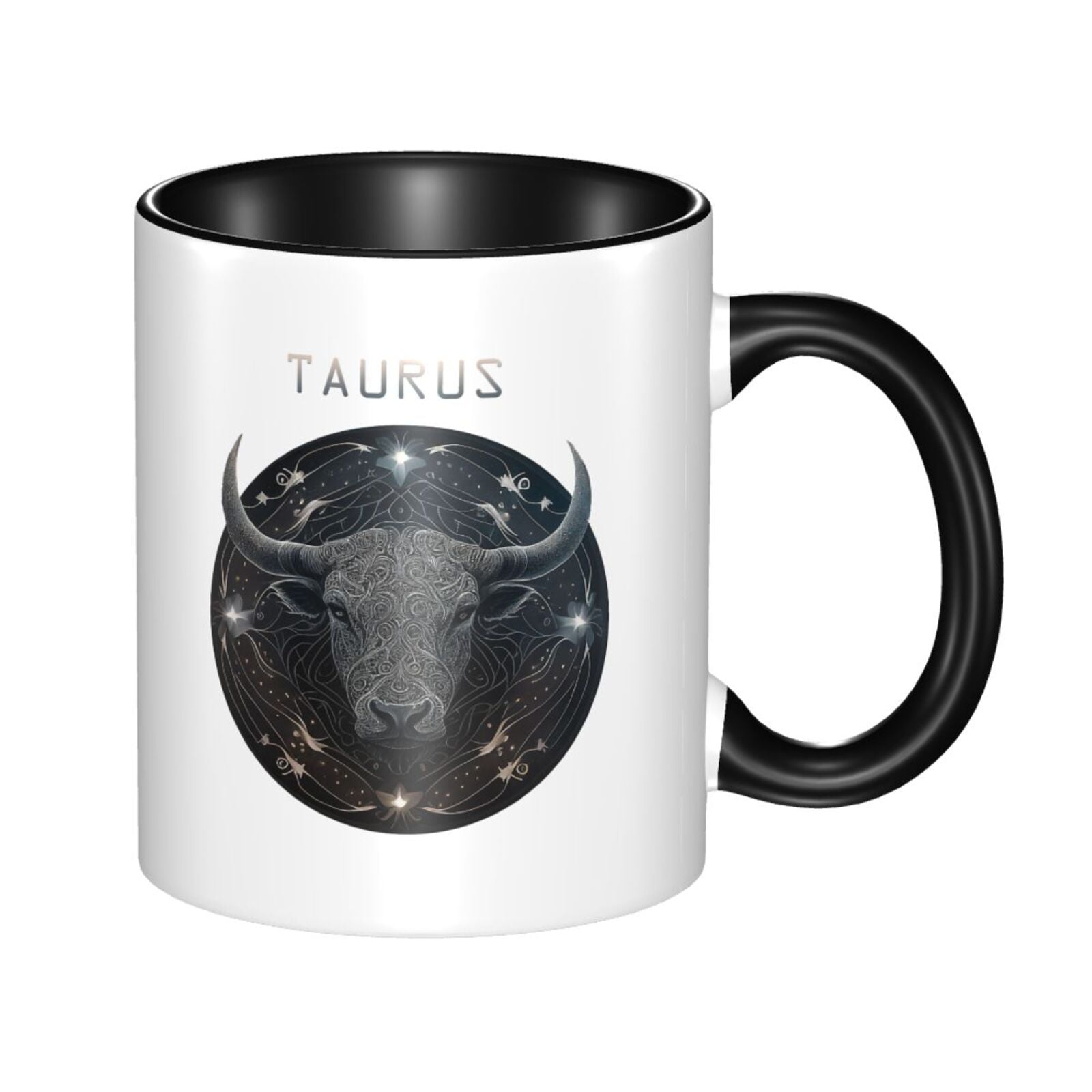 Zodiac Sign Taurus Classic Coffee Mugs Stylish Ceramic Cup with Handles ...