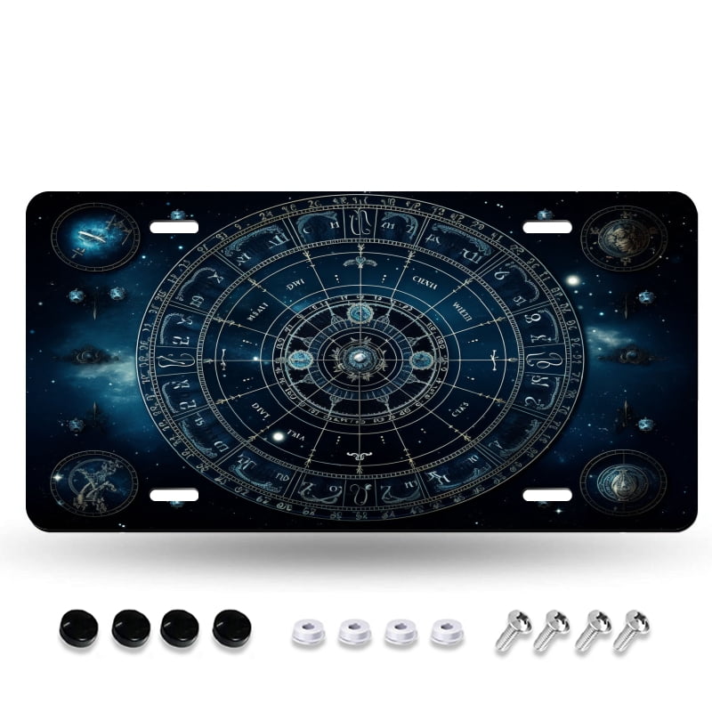 Zodiac Signs on The Background of Space with Stars and Galaxies License ...