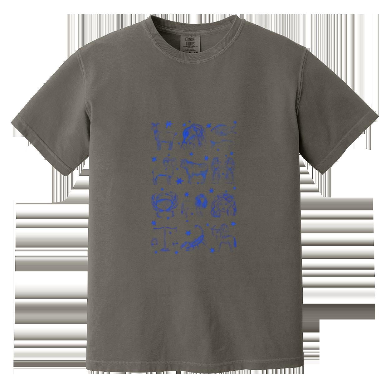 Zodiac Signs Graphic All Twelve Astrology Comfort Color T-Shirt, for ...