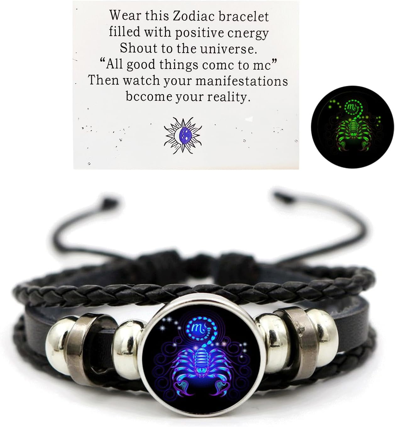 Zodiac Signs Spirit Bracelet Zodiac Bracelet for Women Men Adjustable ...