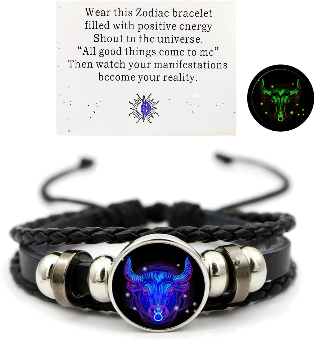 Zodiac Signs Spirit Bracelet Zodiac Bracelet for Women Men Adjustable ...