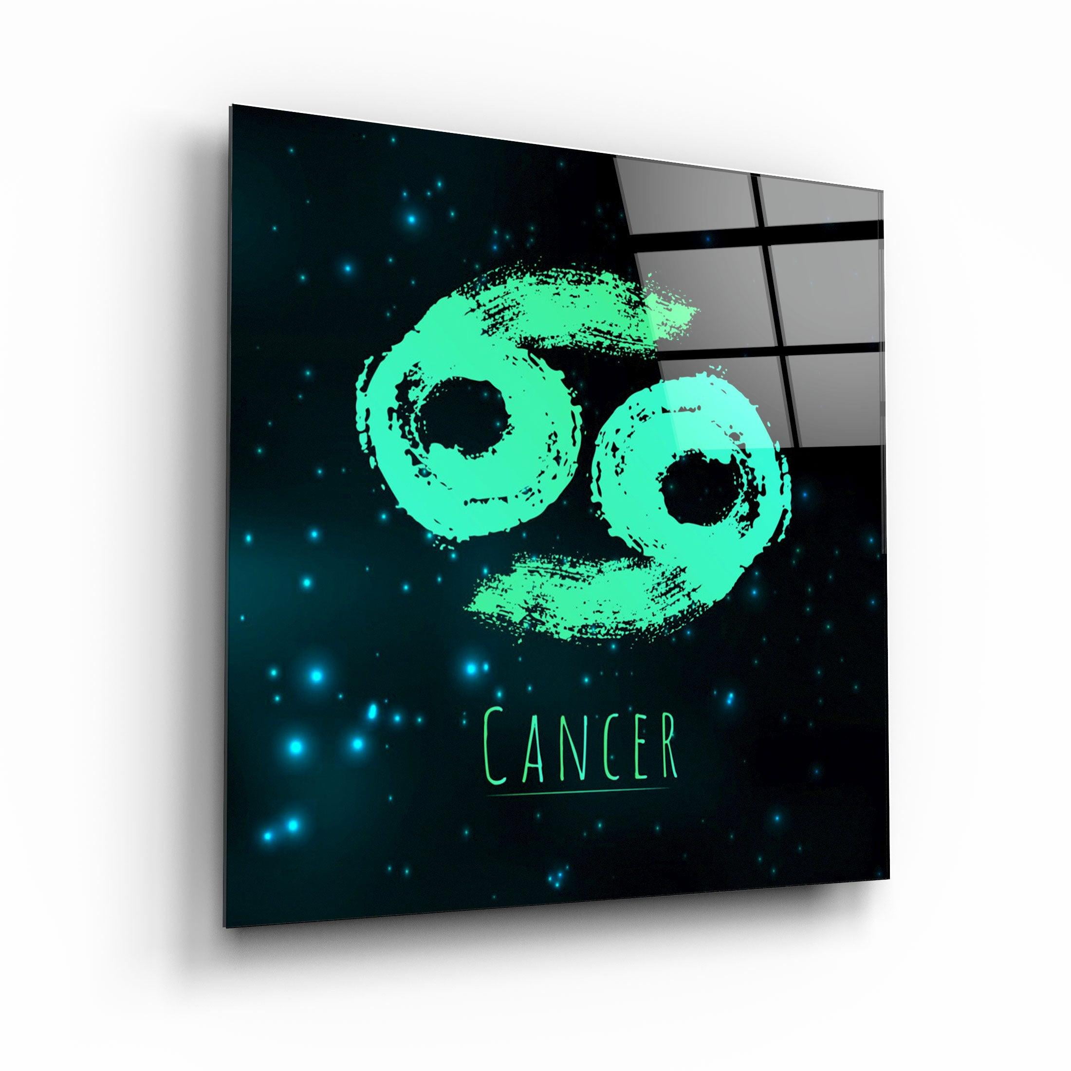 ."Zodiac V2 - Cancer". Glass Wall Art - Walmart.com