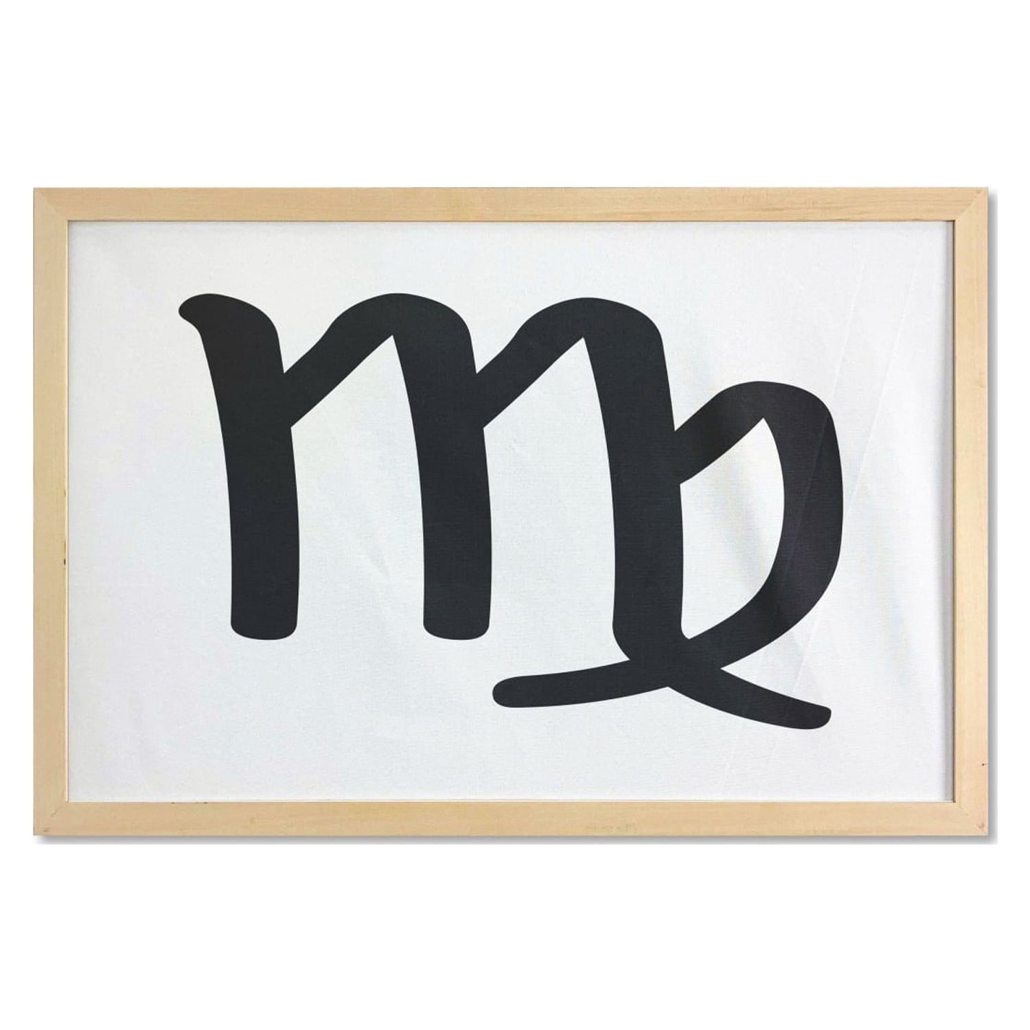 Zodiac Virgo Wall Art with Frame, Hand Drawn Style the Virgin Big ...