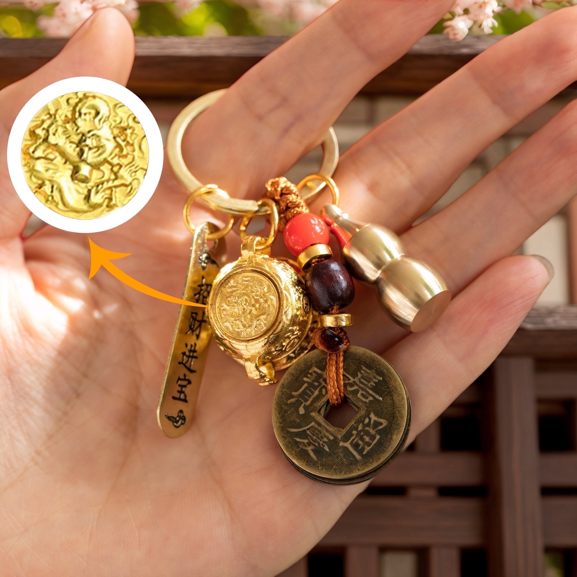 Zodiac Wealth Pot Keychain – 12 Chinese Zodiac Good Luck Charm with ...