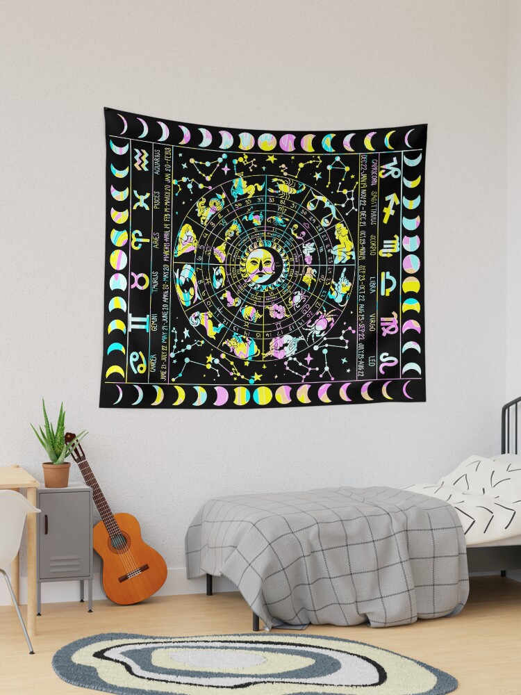 Zodiac Wheel Tapestry Tapestry Tapestries Wall Decor Backdrop for Bedroom Home Dorm - Walmart.com