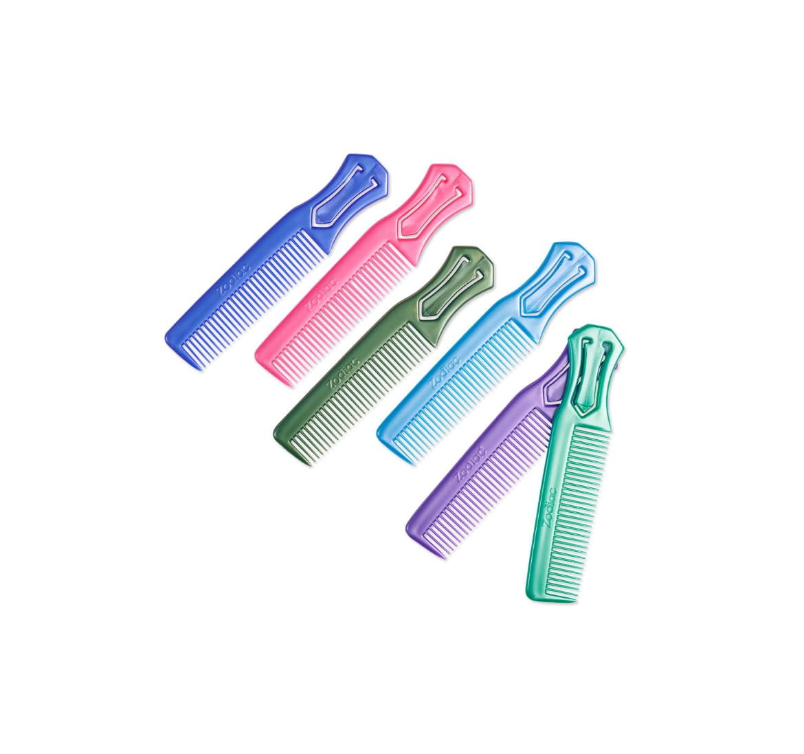 Zodiac hit N fit Hair Combs Set Wide Tooth Handle Design 6 Assorted ...