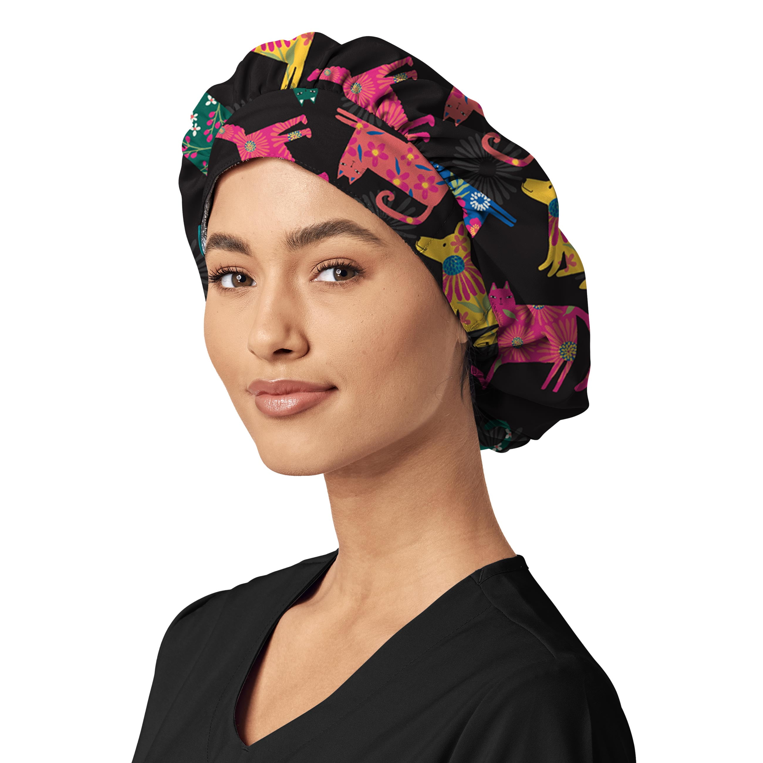 Zoe+Chloe Print Bouffant Scrub Cap, Pawsitive Vibes, OS - Walmart.com