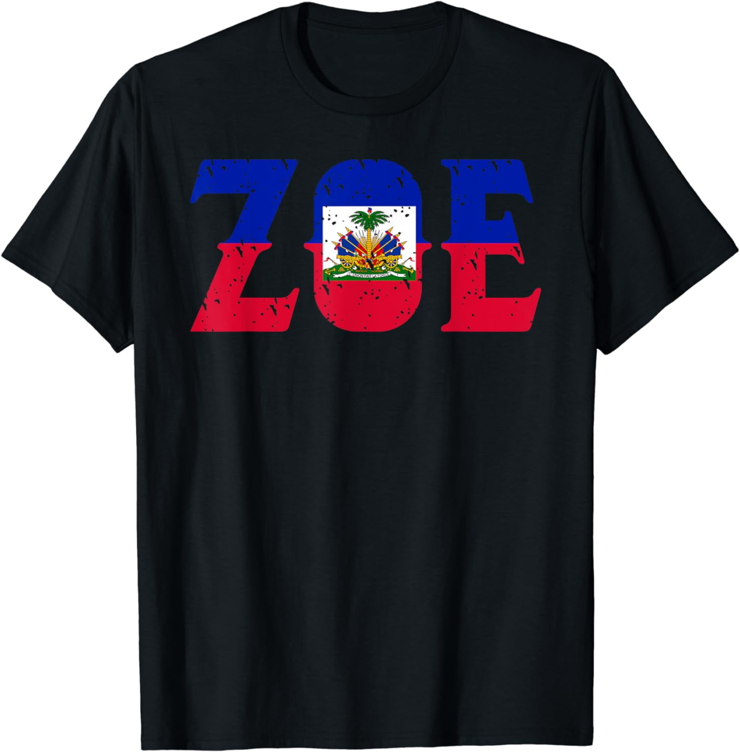 Zoe | Cute Haiti Honored Flag Day Gift T-Shirt - Walmart.com