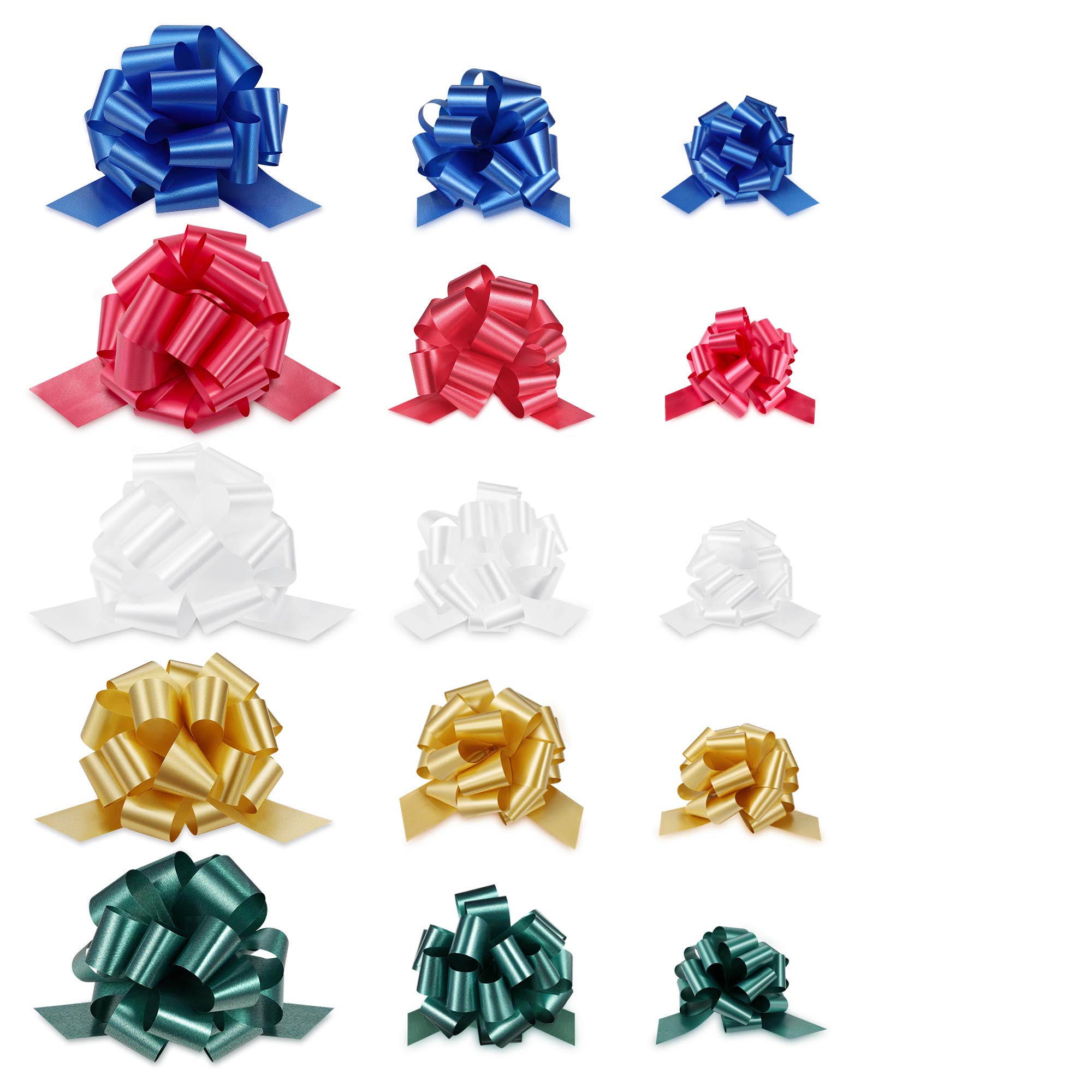 Zoe Deco Multi-color Polypropylene Gift Bows, (15 Count) - Walmart.com