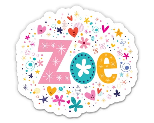 Zoe Girl Name Cute Kid Lunchbox - 8" Vinyl Sticker - For Car Laptop I ...
