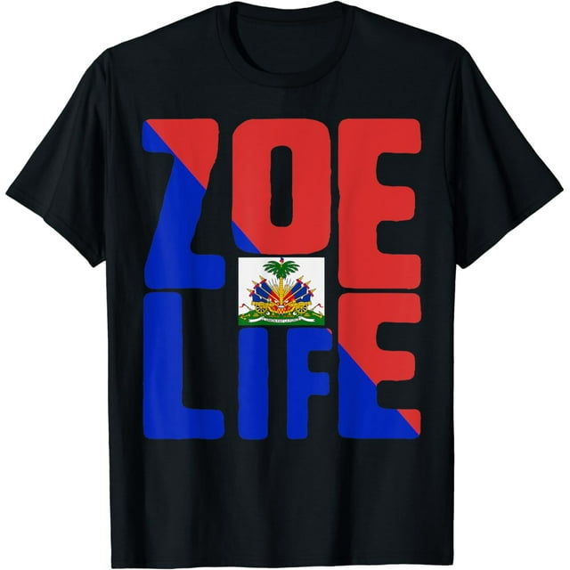 Zoe Life Lips Haitian Pride Perfect Haiti Flag Day May 18th T-Shirt ...