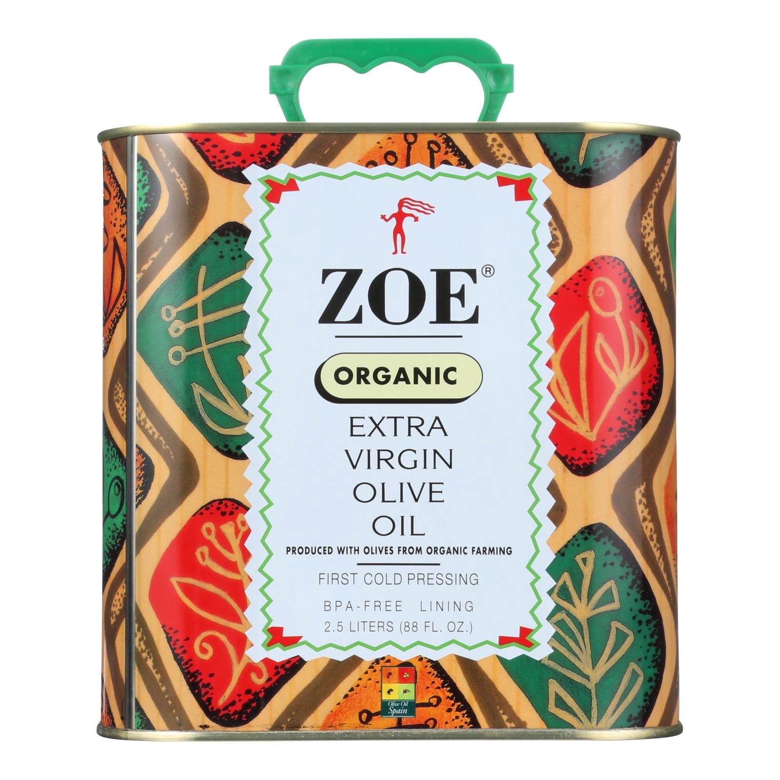 Zoe Organic Extra Virgin Olive Oil - Case of 4 - 88 FZ - Walmart.com