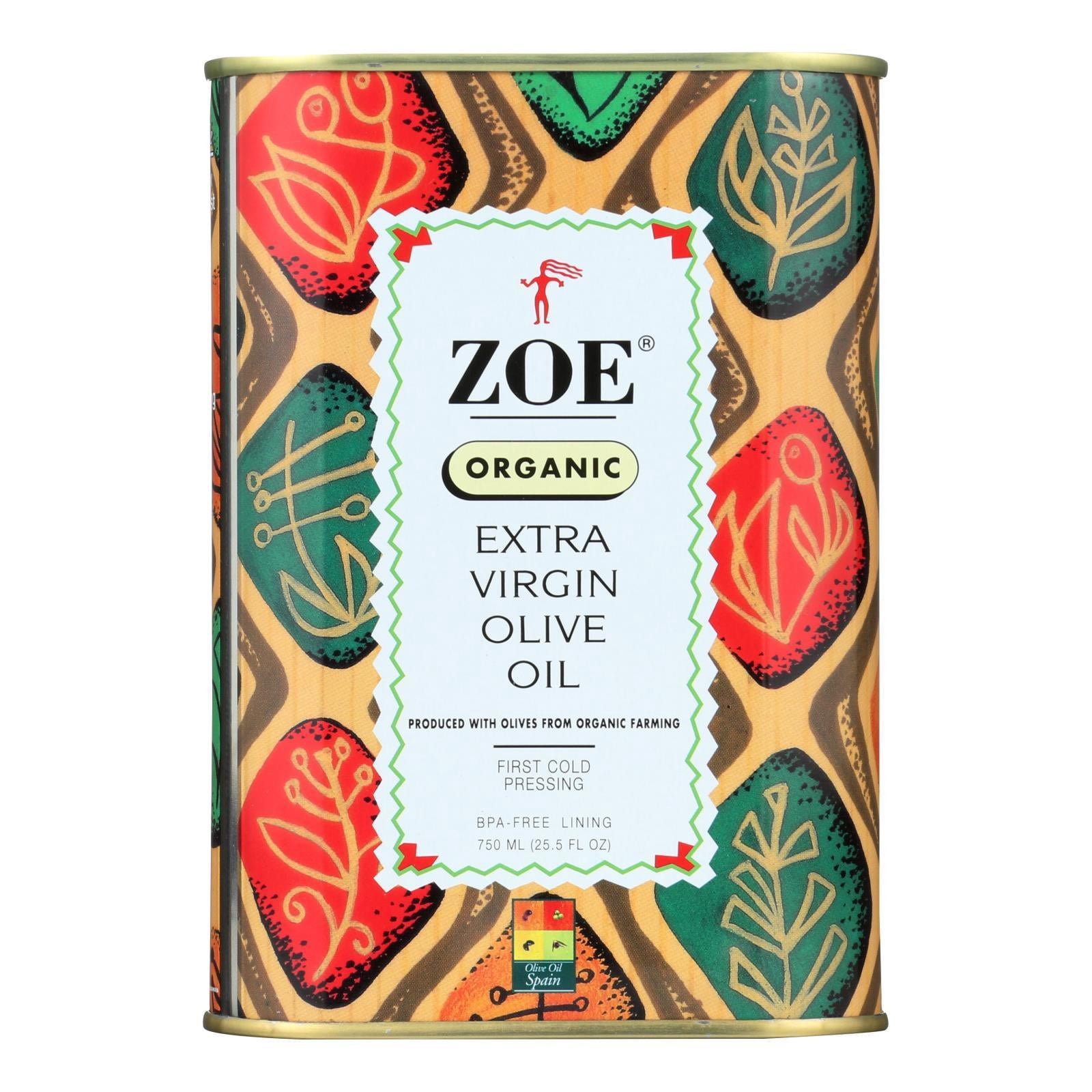 Zoe - Organic Extra Virgin Olive Oil - Case of 6 - 25.5 fl oz ...