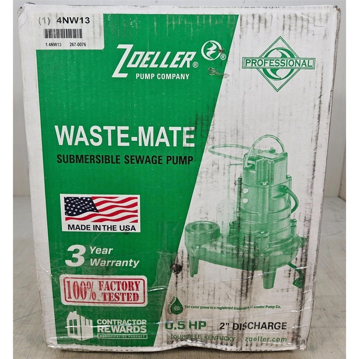Zoeller 1/2 HP,Sewage Ejector Pump,460VAC 267-0041 - Walmart.com