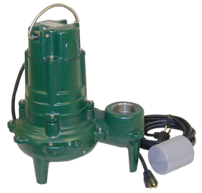 Zoeller 270-0005 1HP Cast Iron Sewage Pump with 20 ft. Cord Variable ...