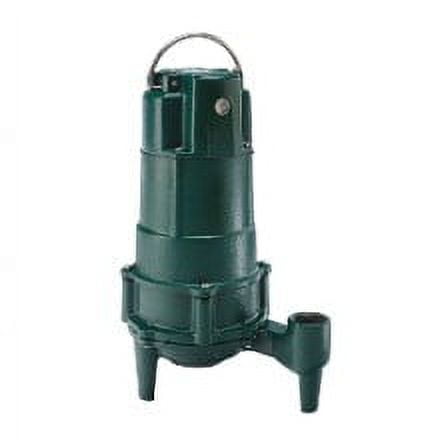 Zoeller 803-004 Shark Grinder E803 Non Automatic Cast Iron Residential Grinder Pump, 230V, 15 ...
