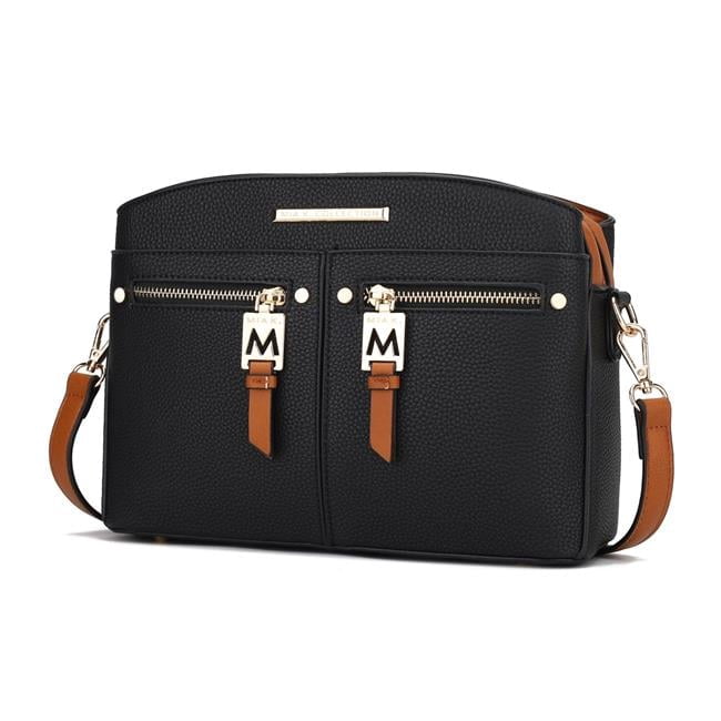 Zoely Cross-body Bag, Black & Cognac - Walmart.com