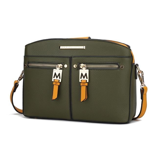 Zoely Cross-body Bag, Olive & Mustard - Walmart.com