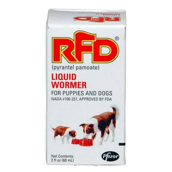 Zoetis 50632 RFD Dewormer Liquid for Puppies and Dogs, 60 mL. - Walmart.com