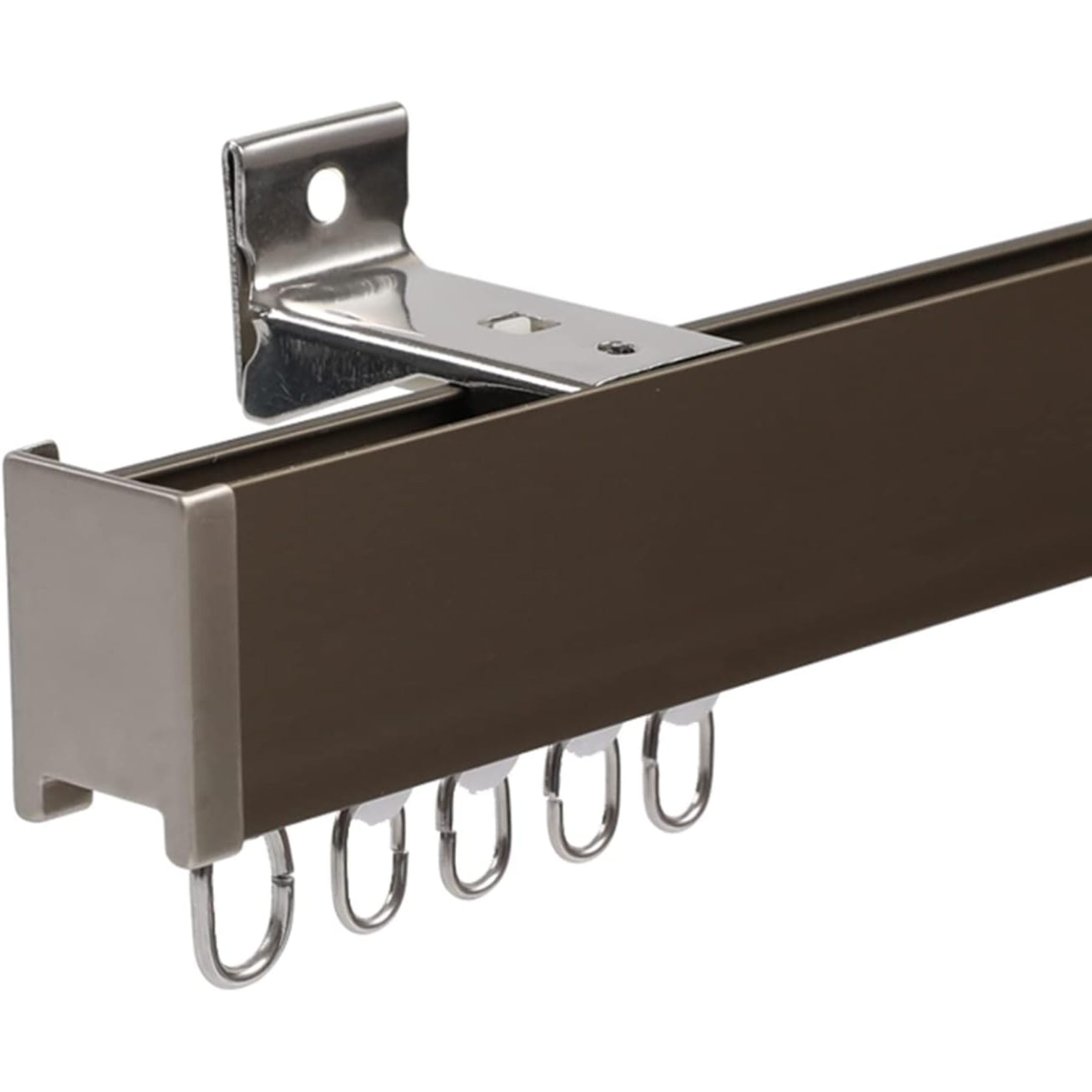 Zoever Aluminum Curtain Rods for Windows 16 to 236 Inches Adjustable ...