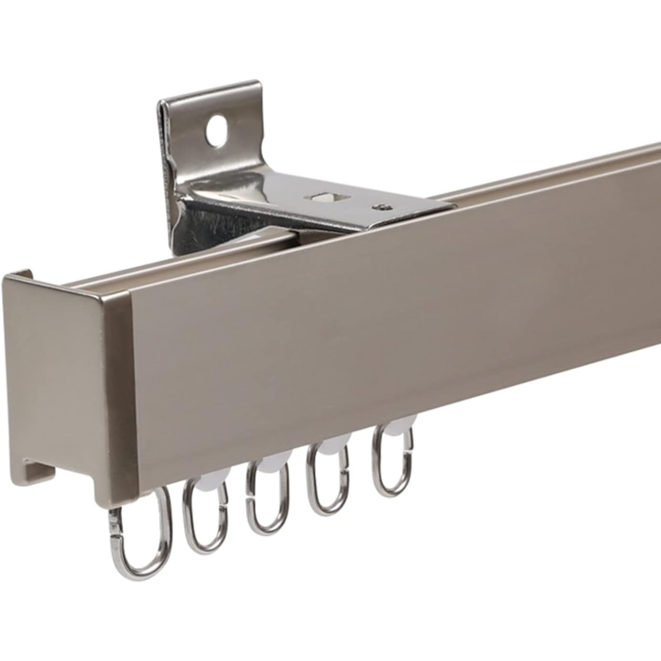 Zoever Aluminum Curtain Rods for Windows 16 to 236 Inches Adjustable ...