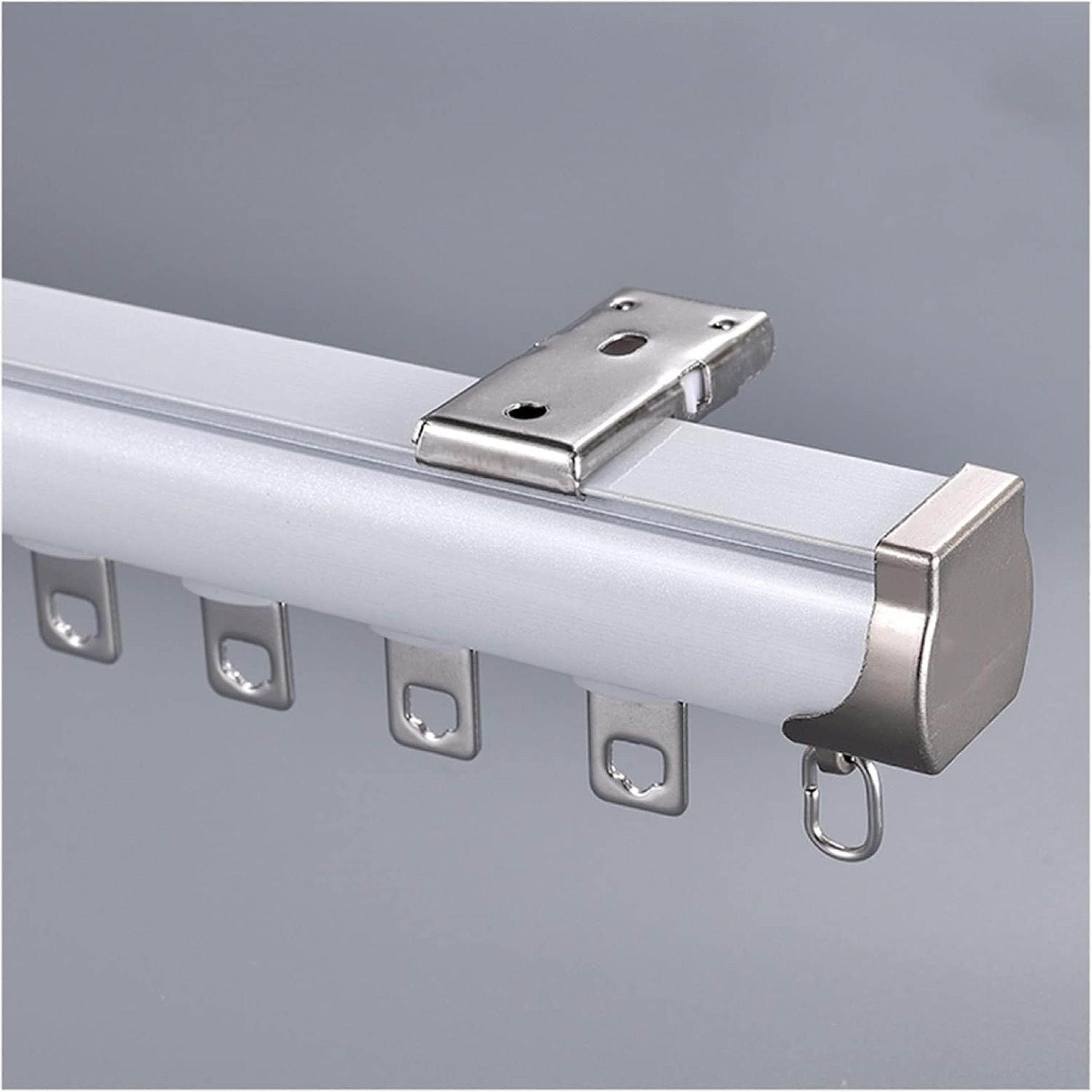 Zoever Double Curtain Rods for Windows, Adjustable Ceiling-Mounted ...